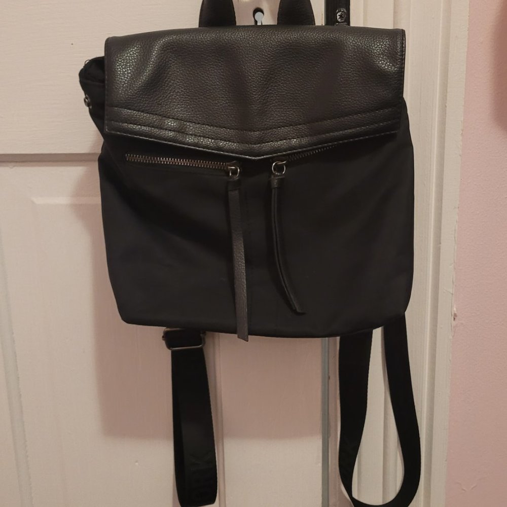 Botkier Backpack Purse Black Leather - Gem